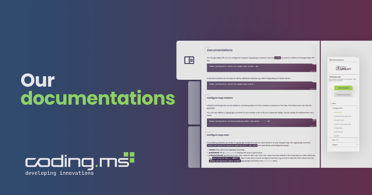 TYPO3 Extension Docs – developer documentation by Coding.ms: coding.ms